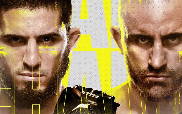 Zaprezentowano oficjalny plakat promujący galę UFC 284 z dwoma ...